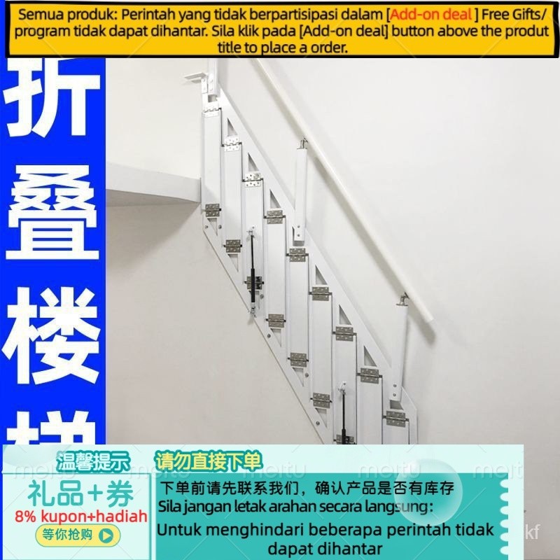 Get 7% coupon+gift】ll Folding Stairs Home Attic Garage Ladder ...