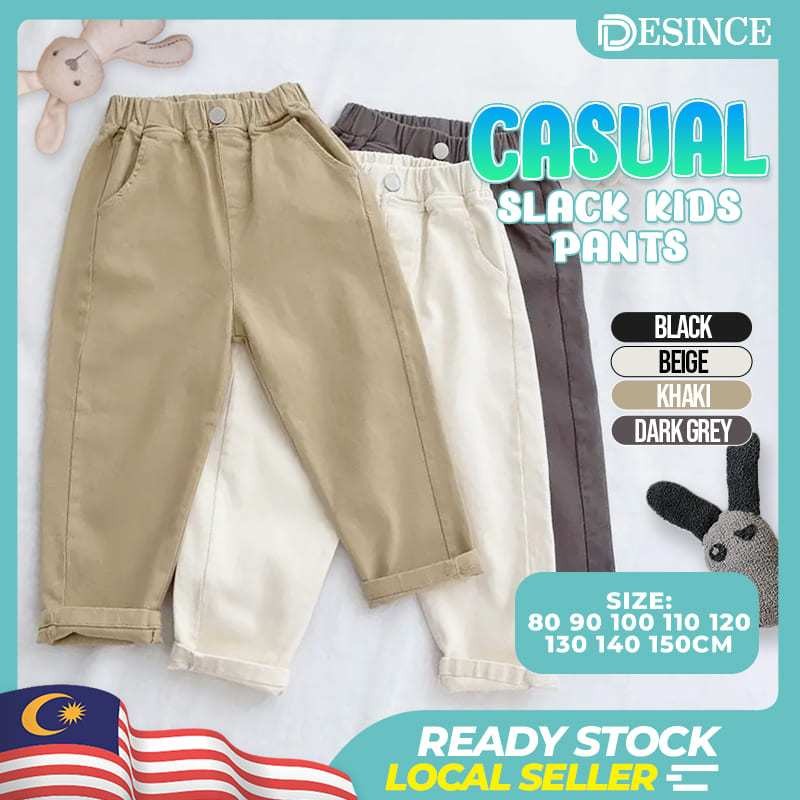 🇲🇾 DESINCE Casual Slack Kids Pants Boy Child 1-6 Years Trousers Basic ...