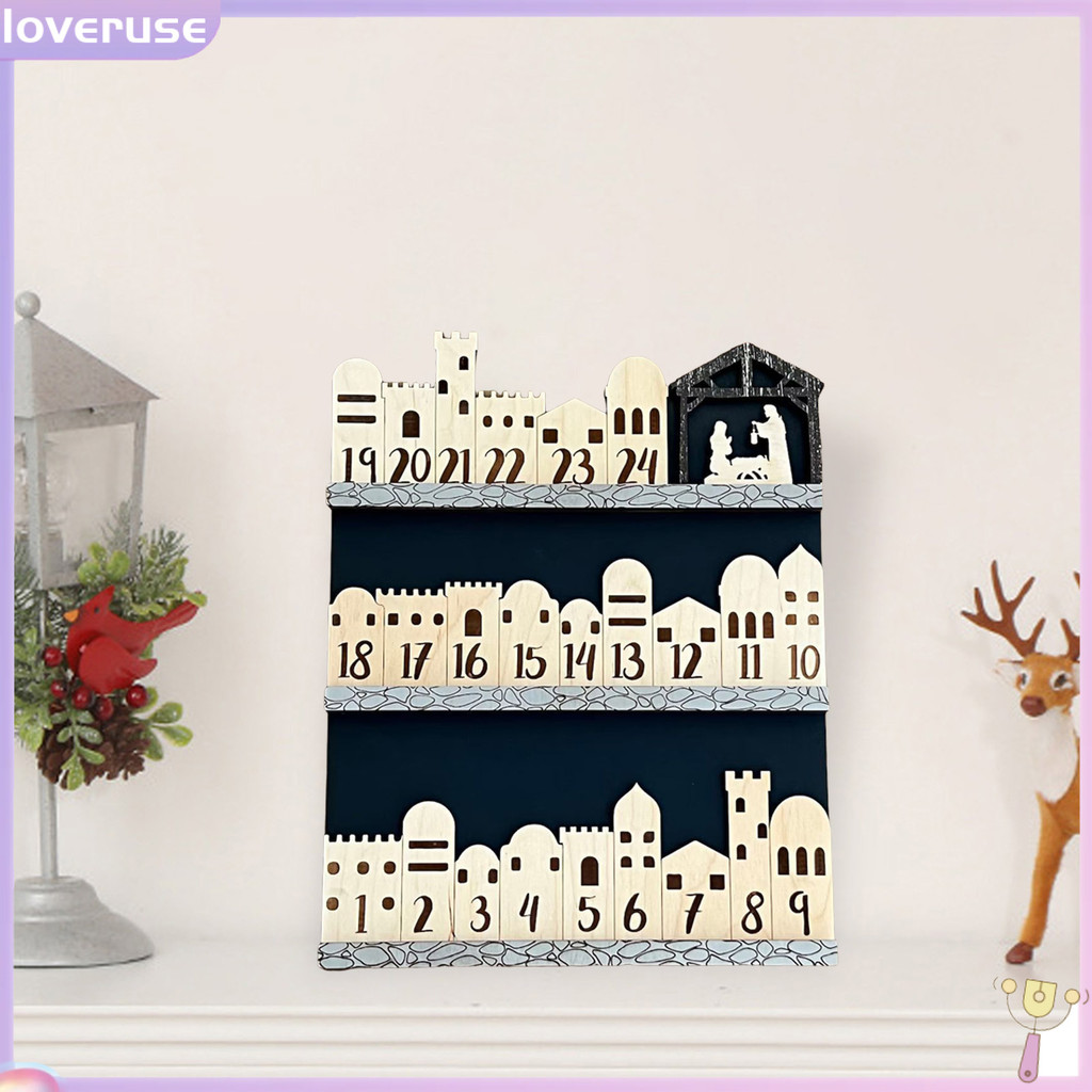 Wooden Advent Calendar Solid Wood Advent Calendar Wooden Nativity ...