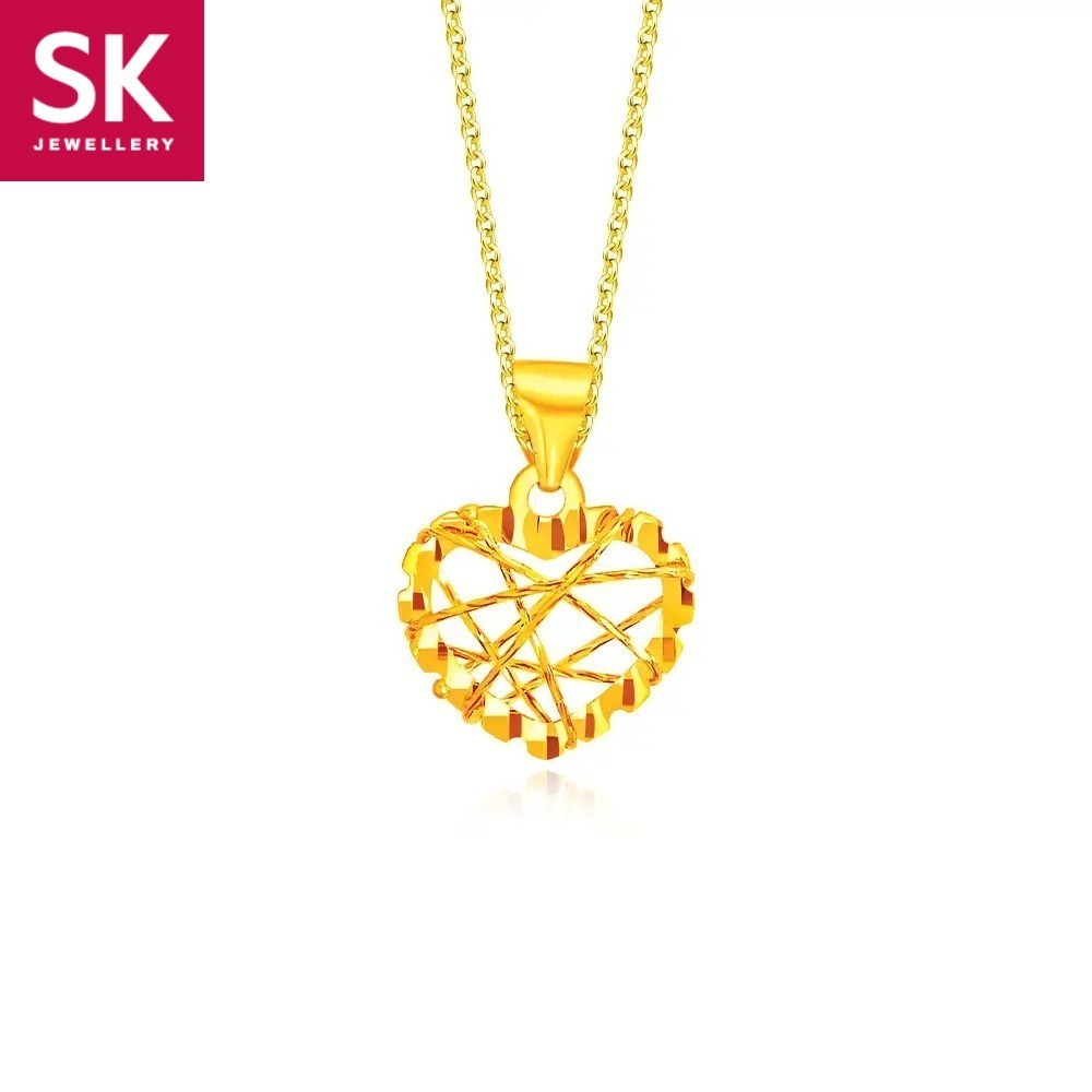 Sk jewellery heart necklace store
