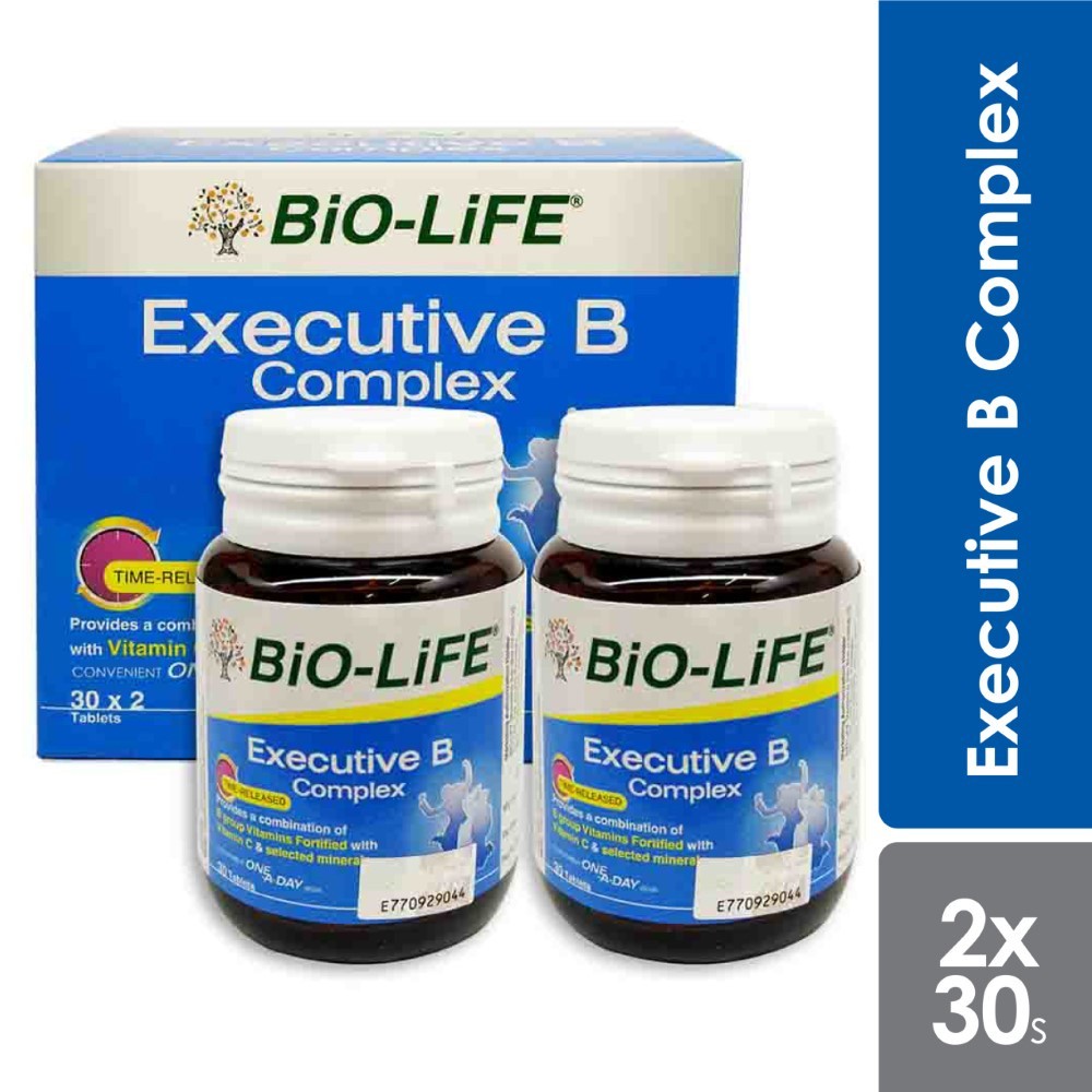 Bio-life Executive Vitamin B Complex 30s x 2 | Enhance Energy Levels ...
