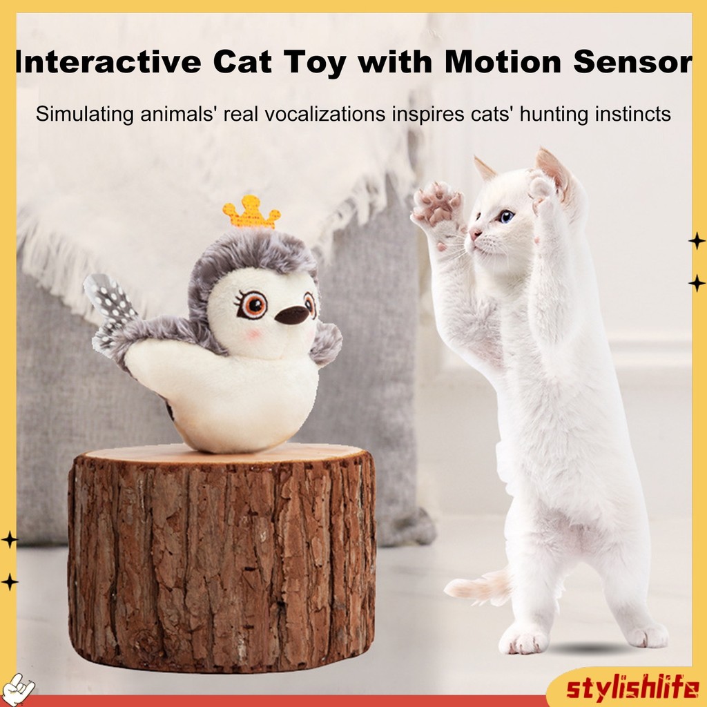 [stylishlife] Flapping Cat Toy Automatic Motion Sensor Cat Toy ...