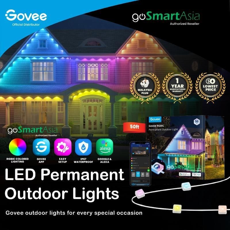 goSmart Asia Govee Permanent Outdoor Lights IP67 Waterproof RGB Light ...