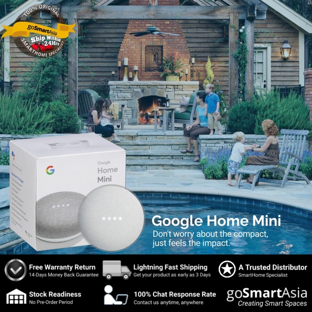 Google Home Mini (UK Version with Original Malaysia Plug - Chalk Colour ...