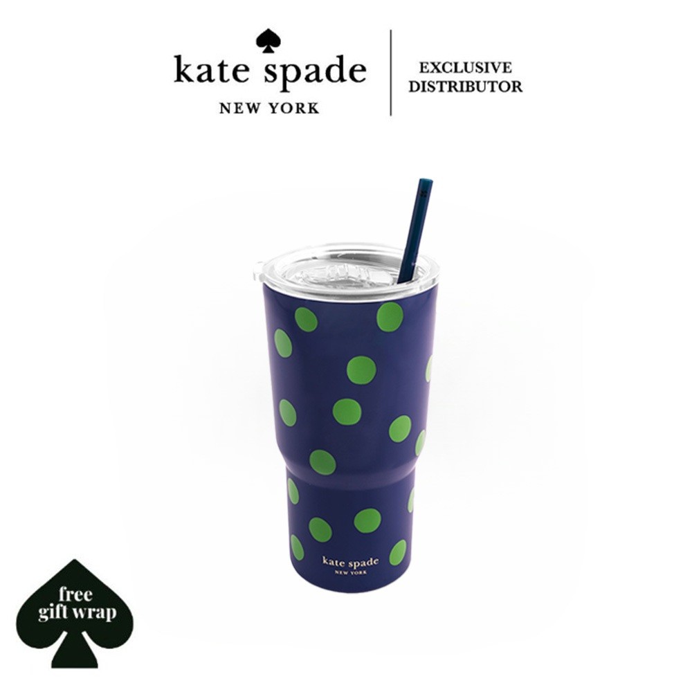 (No Packaging Box / Slight Defects) Kate Spade Stainless Steel 20oz ...