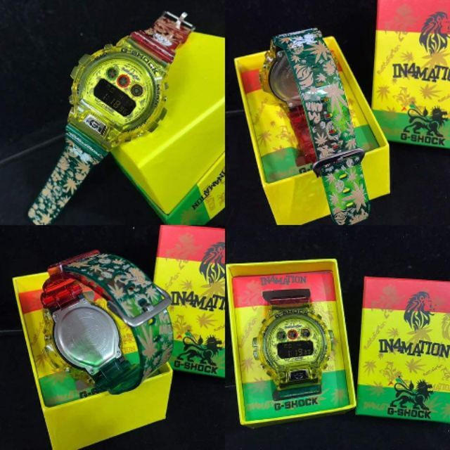 Gshock Rasta Jelly Inamation Cermin Kaca Free Box | Shopee Malaysia