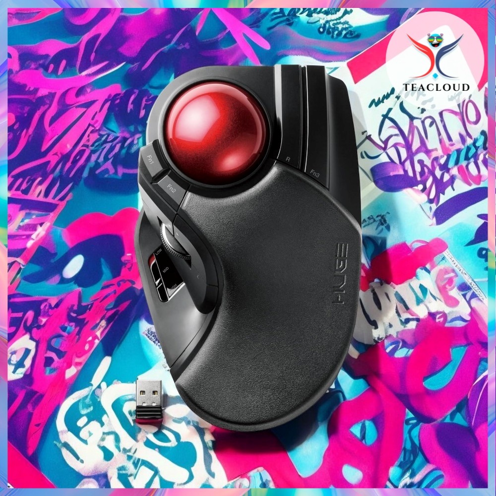 Elecom Wireless Trackball Mouse with 8 Buttons and Tilt Function - Black | Shopee Malaysia