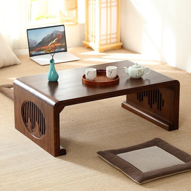 Q-8/Solid Wood Kang Table Bay Window Small Table Tatami Coffee Table ...