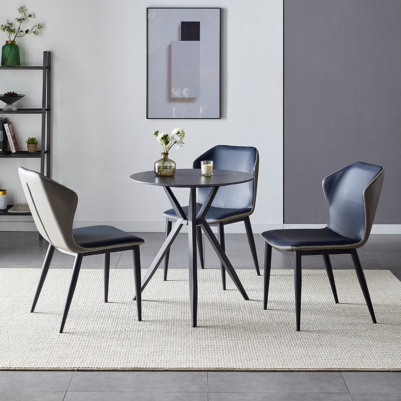 JY-8/0J Modern Light Luxury Rock Slab Round Table Meeting Table Home ...