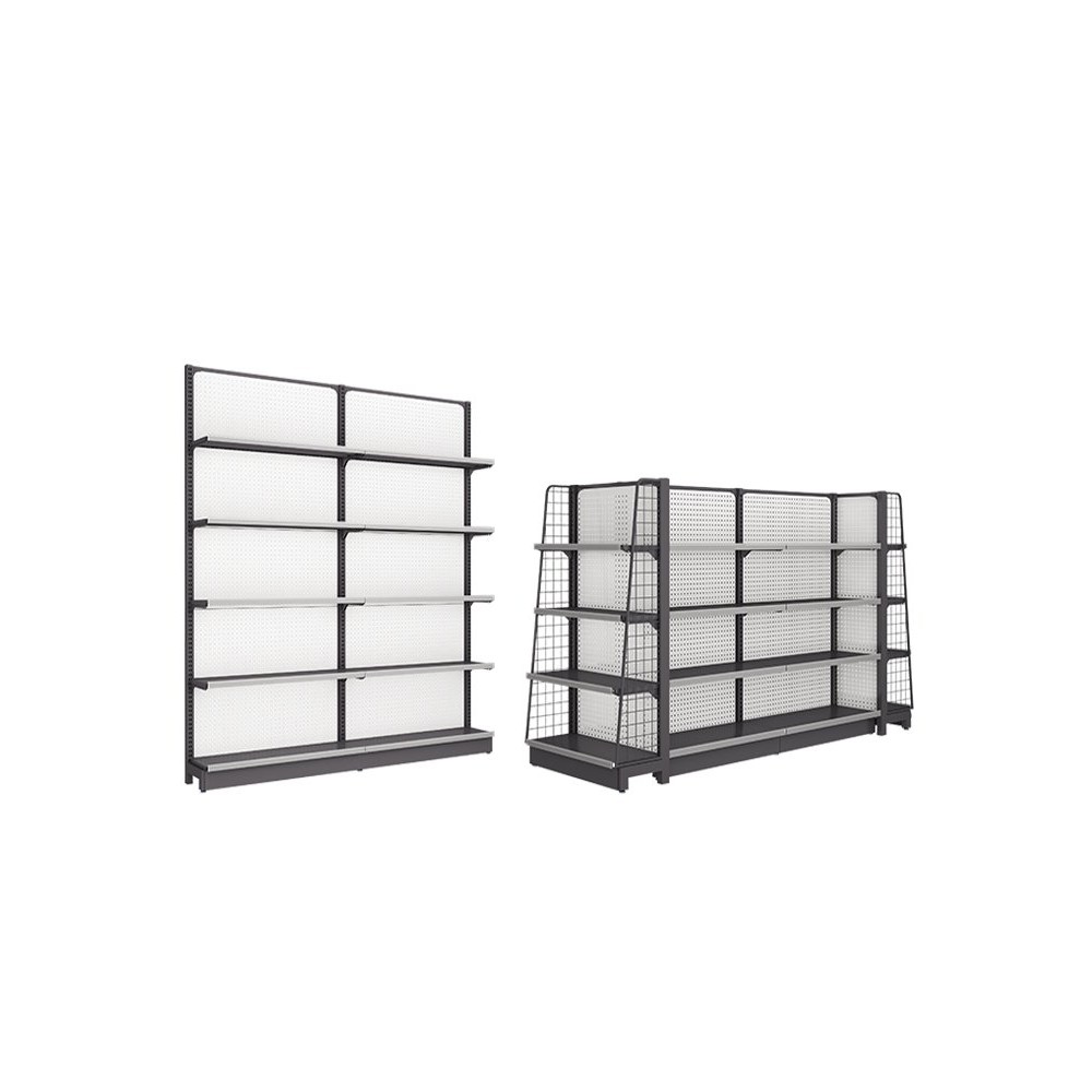 J-H/Supermarket Convenience Store Shelf Full Steel Perforated Pegboard ...
