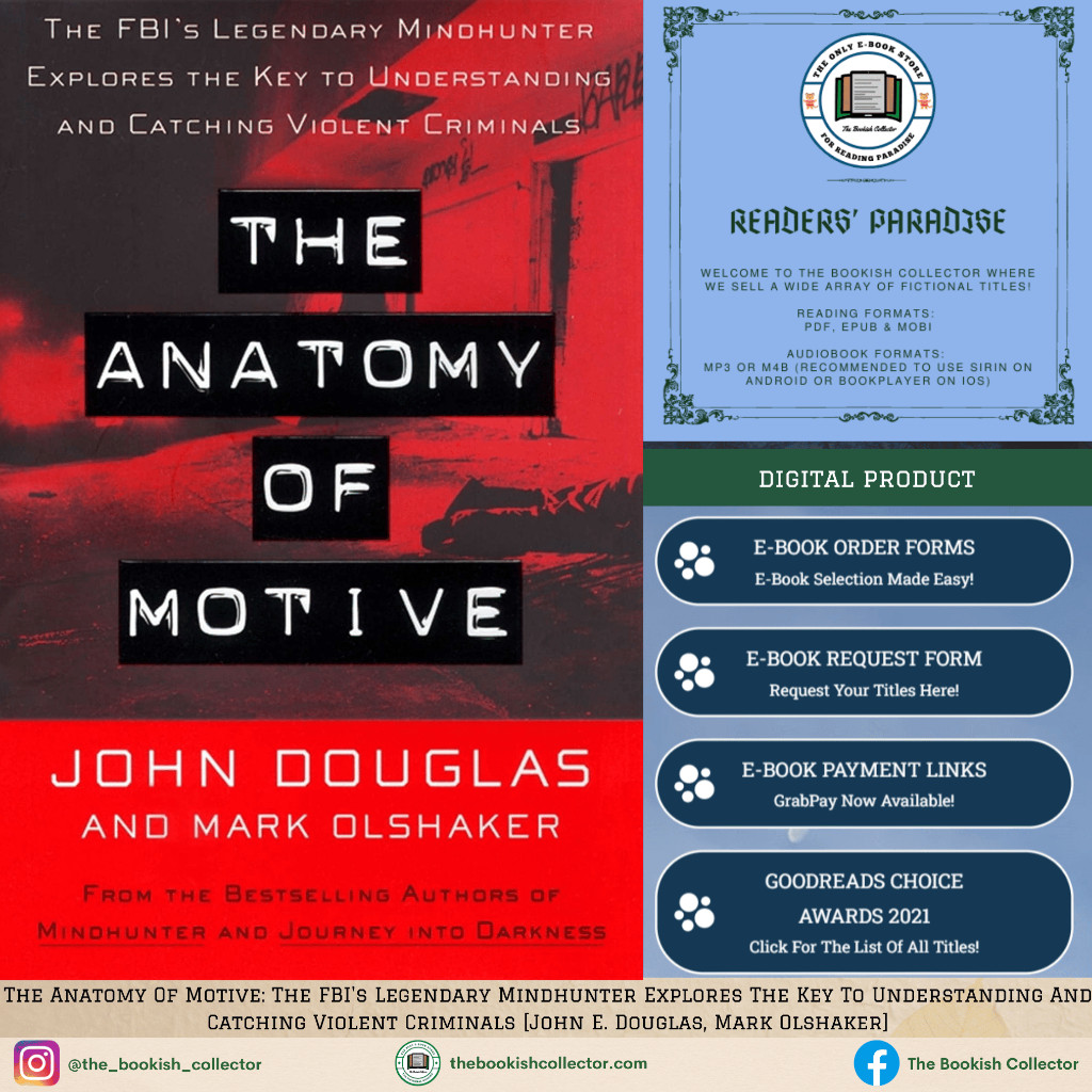 The Anatomy Of Motive [John E. Douglas, Mark Olshaker] | Shopee Malaysia