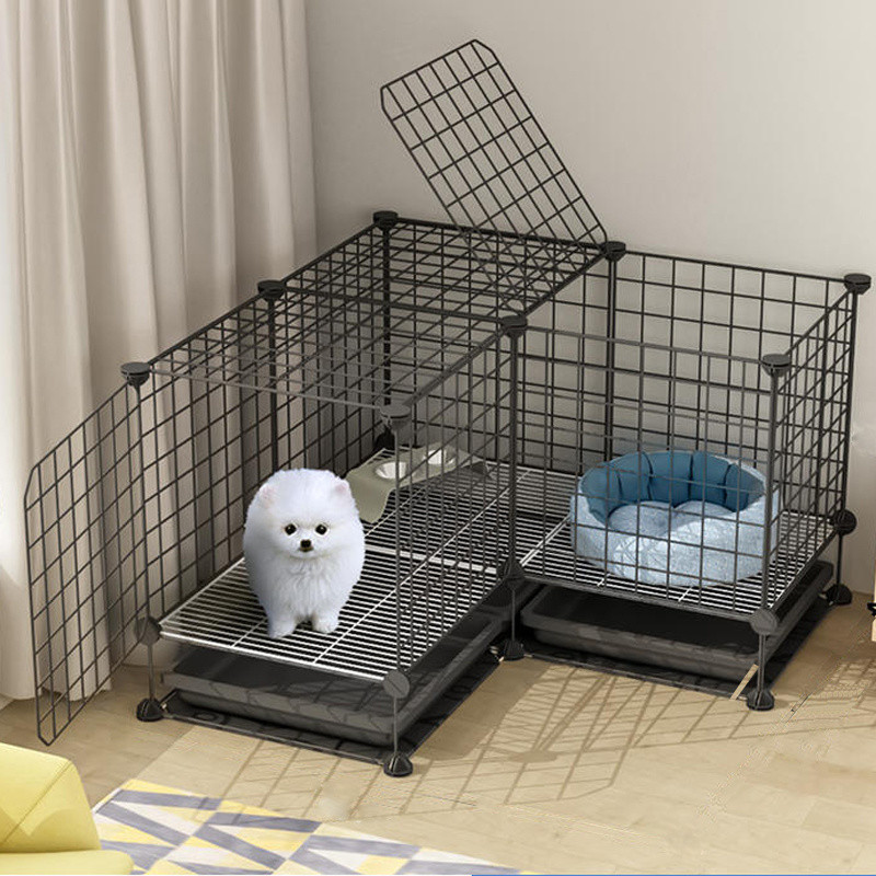 J-H/Dog Crate Indoor Medium with Toilet Dog Pet Fence Fence Poodle ...