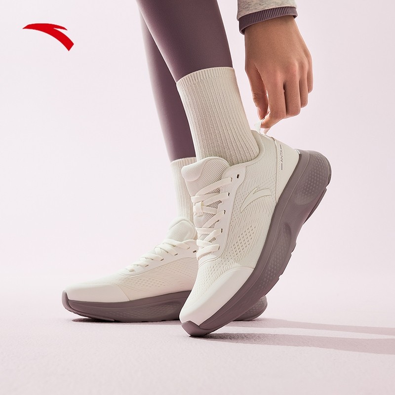 ANTA Women Basic Walking Cross Training 1224D7792-2 -White/Grey (Kasut ...