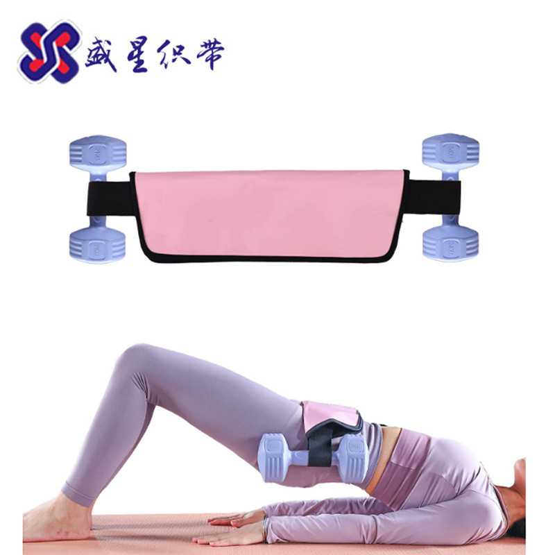 J-K/Hip Bridge Belt Hip Lift Push-Up Trainer Weighted Fitness Dumbbell ...