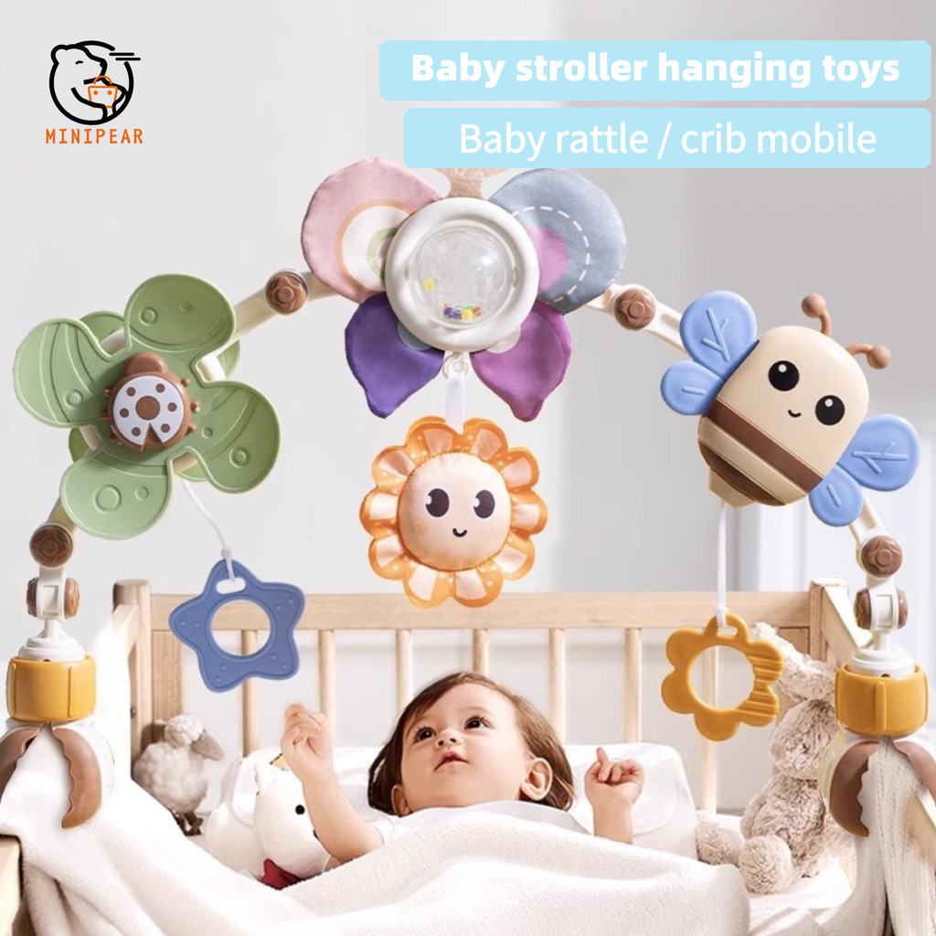 Baby Stroller Hanging Toys Infant Bed Crib Hanging Toys Baby Cot Rattle ...