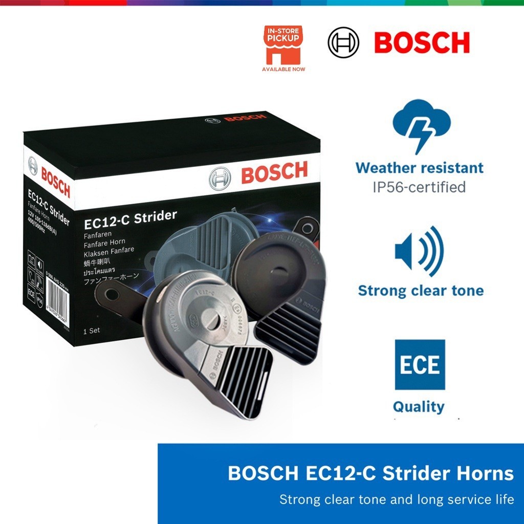 Bosch EC12C Strider Horn Set Low & High Tone 0986AH0220 | Shopee Malaysia