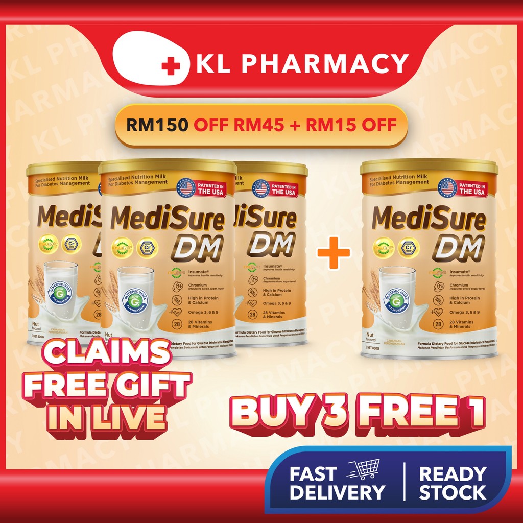[LIVE ONLY][BUY 3 FREE 1]][LIMITED OFFER] Medisure DM 800g | Diabetes ...