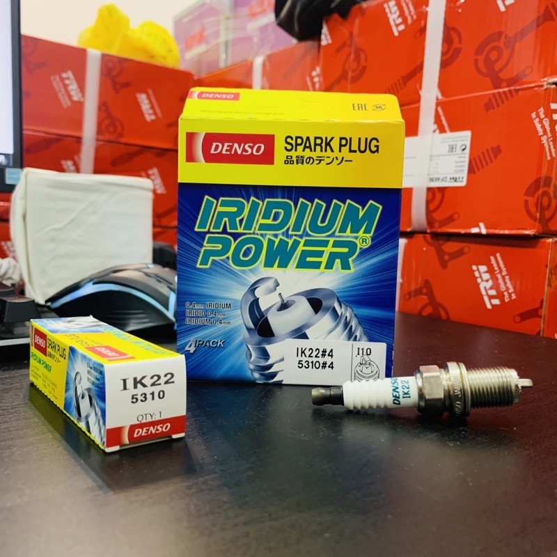 (100% Original) IK22 DENSO IRIDIUM POWER SPARK PLUG IK22 #5310 (4PCS ...