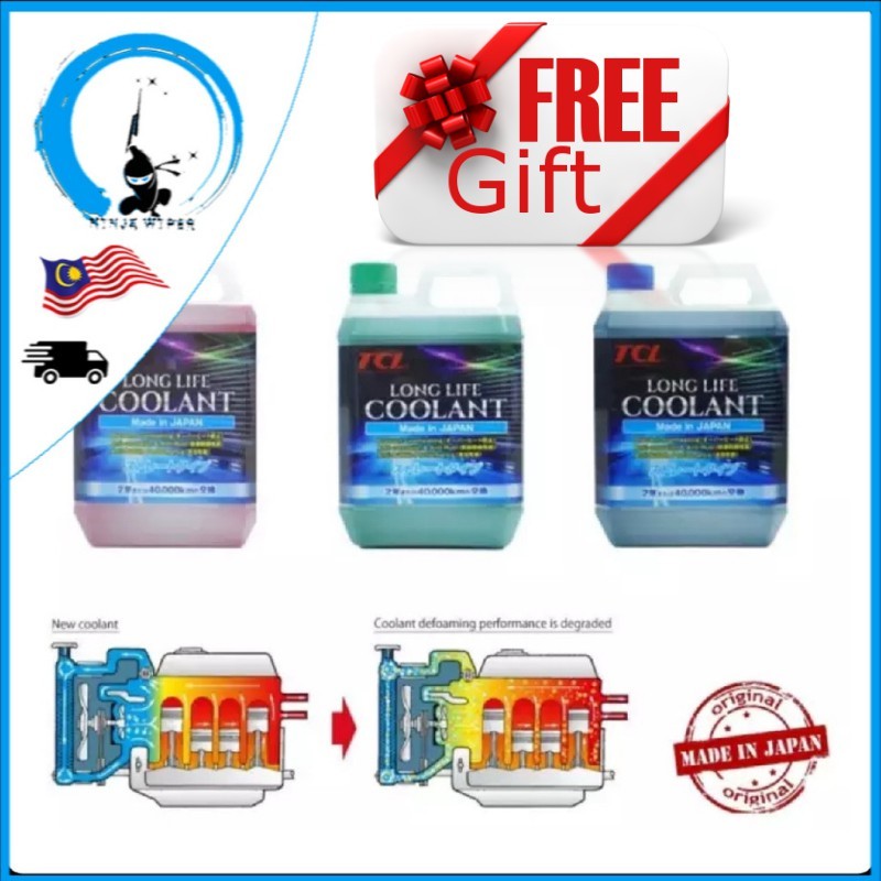JAPAN TCL Long Life Coolant (2 Liters Made in Japan) Red / Blue / Green ...