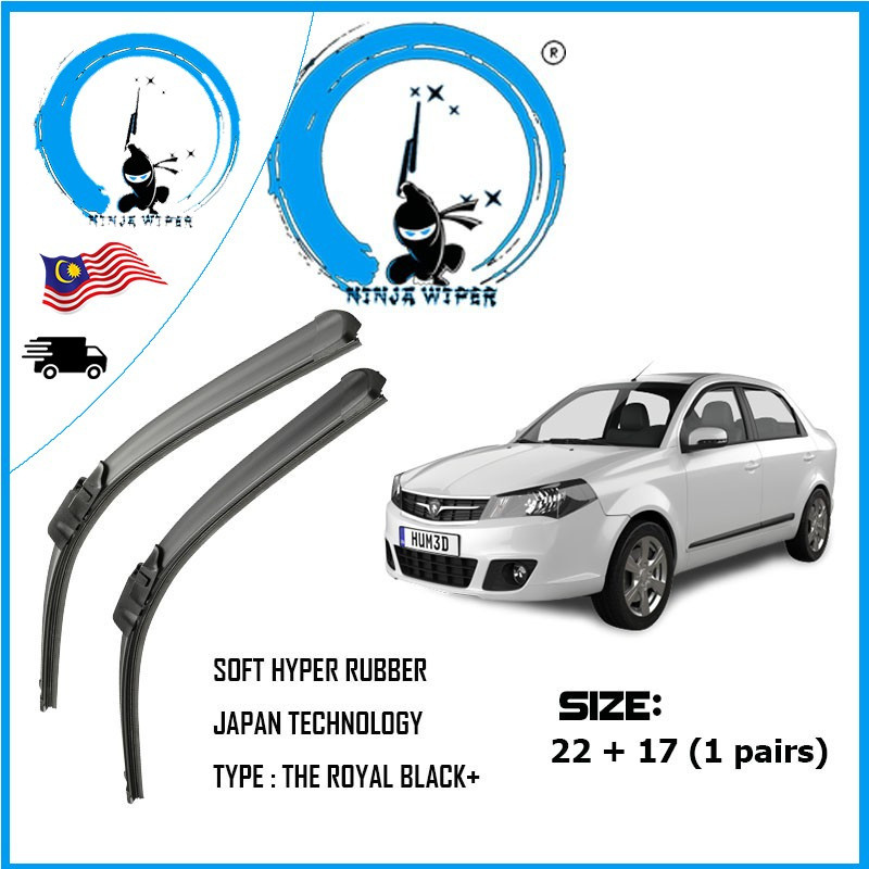 🇯🇵 Ninja Wiper The Royal black+🇯🇵 SAGA BLM,FLX,SV (22"+17" 1PAIR) Car ...