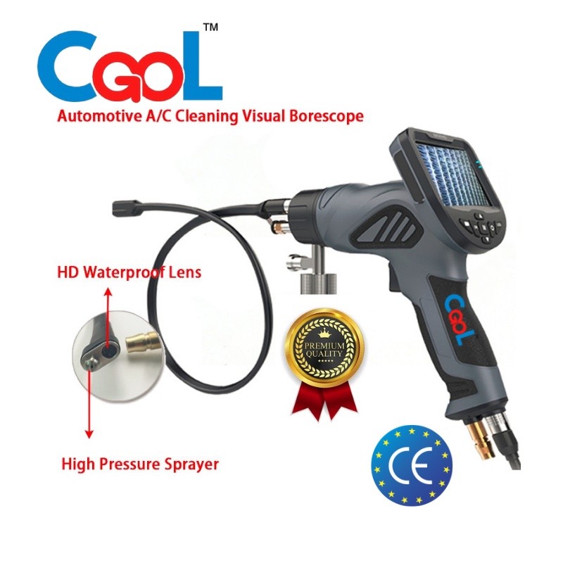 Go Cool Car Visual Cleaner Video Air Cond Gun Cooling Coil Evaporator ...