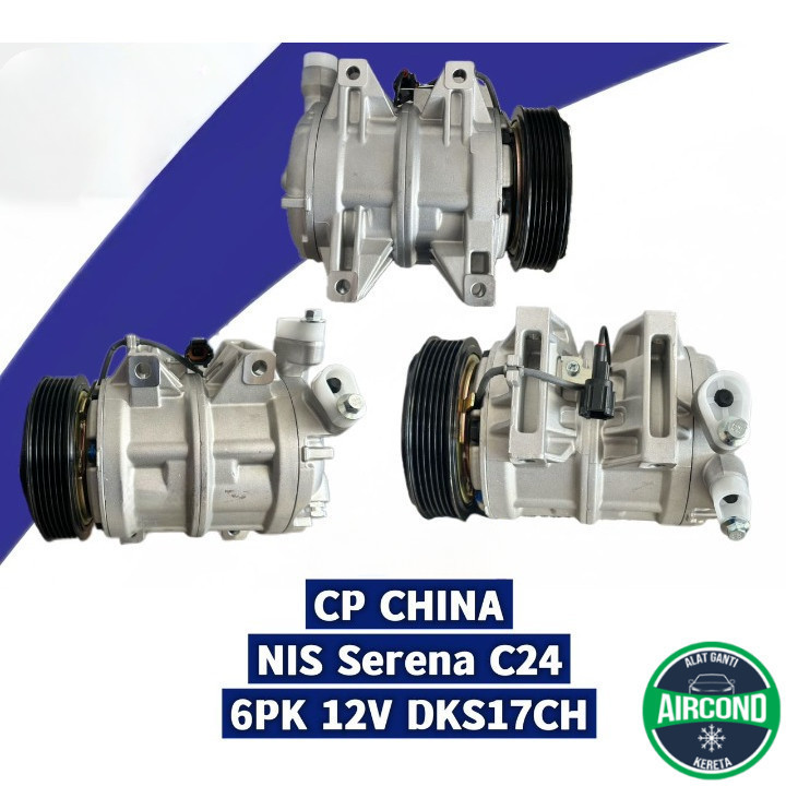 NISSAN SERENA C24 MPV 2004 ~~2008 YEAR 12 NUT QR20 6PK ZEXEL NEW COMPRESSOR/ KOMPRESOR (CAR ...