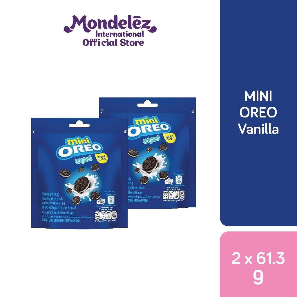 [Bundle of 2] Oreo Mini Biscuits Multipack - Vanilla 61.3g | Shopee ...