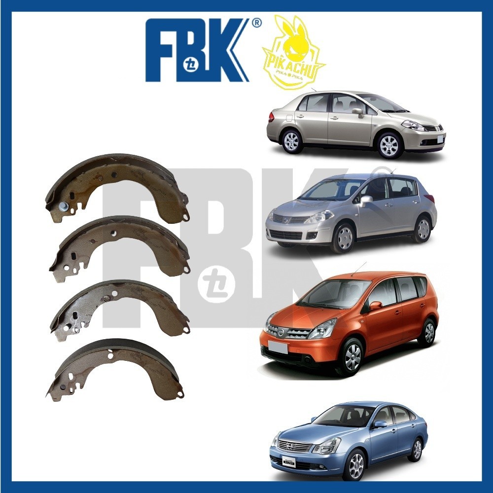 Original FBK Brake Shoe Rear - Nissan Latio 1.8 / Grand Livina 1.8 ...
