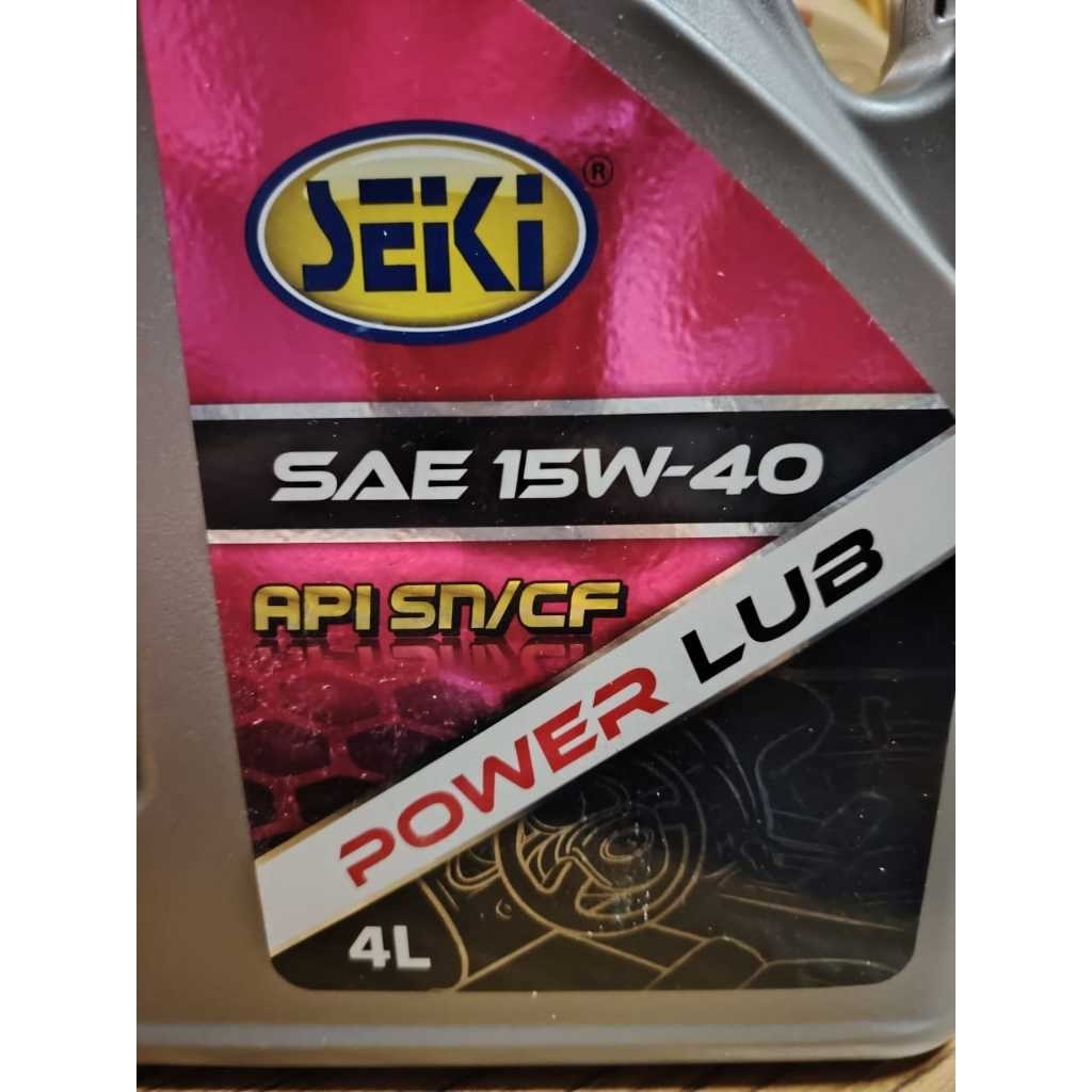 SEIKI / HYO ENGINE OIL API SN/CF SAE 15W/40 (4 LITER 4L 4000ML) | Shopee Malaysia