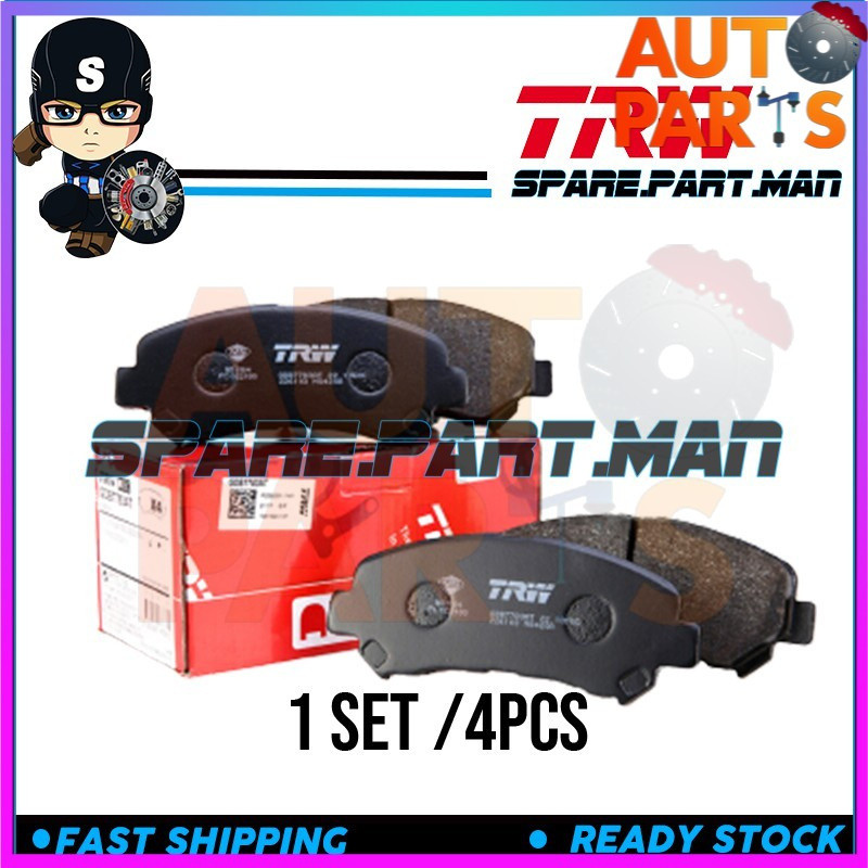 🚨 TRW 🚨 Front Brake Pad Toyota Vios NCP93 NCP150 G/S/TRD Spec Front ...