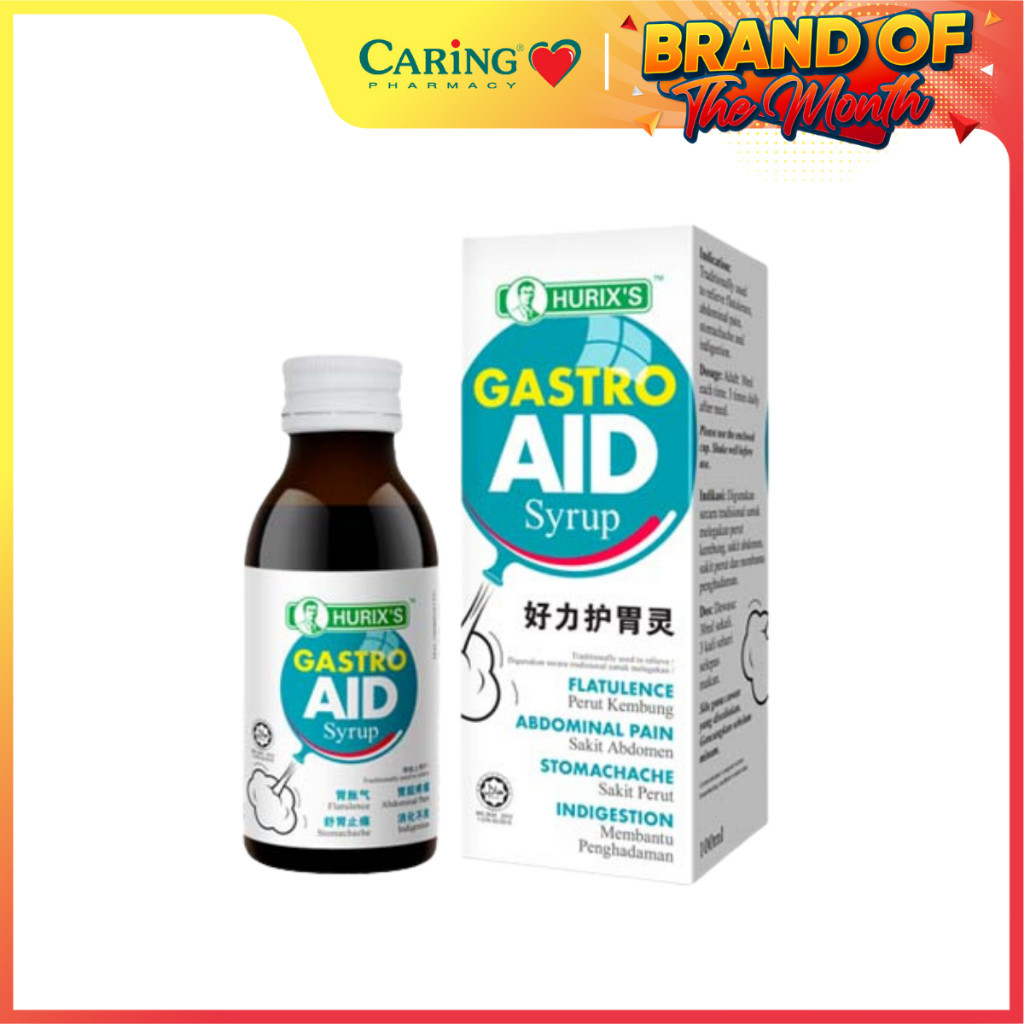 CARING HURIX'S GASTRO-AID SYRUP 100ML | Shopee Malaysia