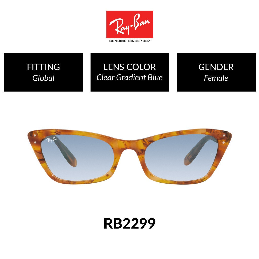 RAY-BAN LADY BURBANK - RB2299 13423F ACETATE WOMAN SUNGLASS Global ...