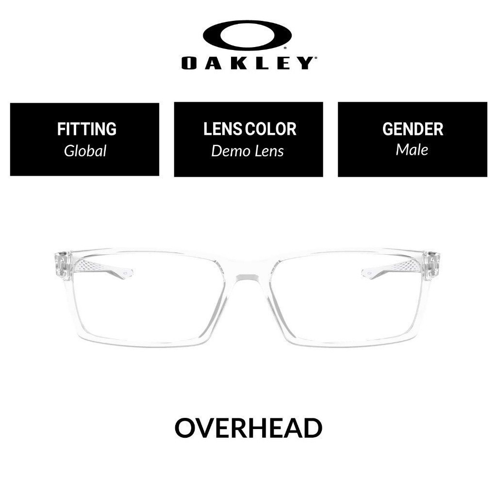 Oakley Ophthalmic Overhead - OX8060 80600359 Men Global Eyeglasses Size ...