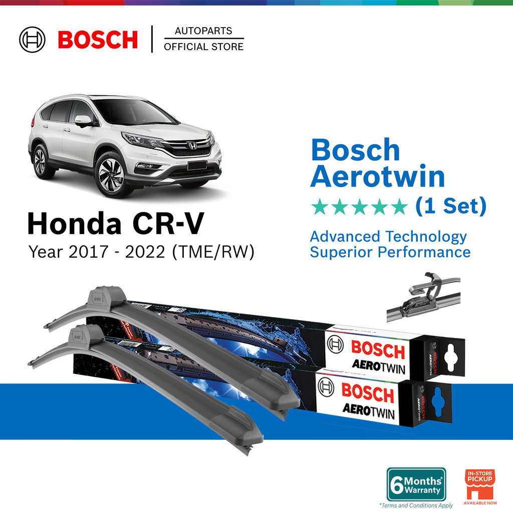 Bosch Aerotwin Retrofit U Hook Wiper Set untuk Honda CRV / CRV TME 5th Gen (26"16") | Shopee ...