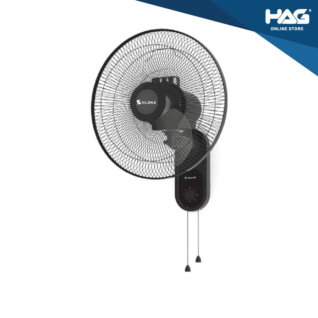 HAG® SILENZ WF16P 16" Wall Fan (Matt Black) Motor 3 Year Warranty ...
