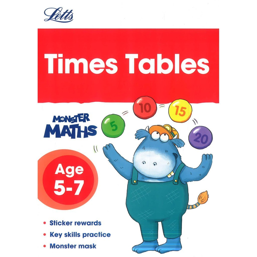(BBW) LETTS MONSTER PRACTICE - TIMES TABLES AGE 5-7 (ISBN ...
