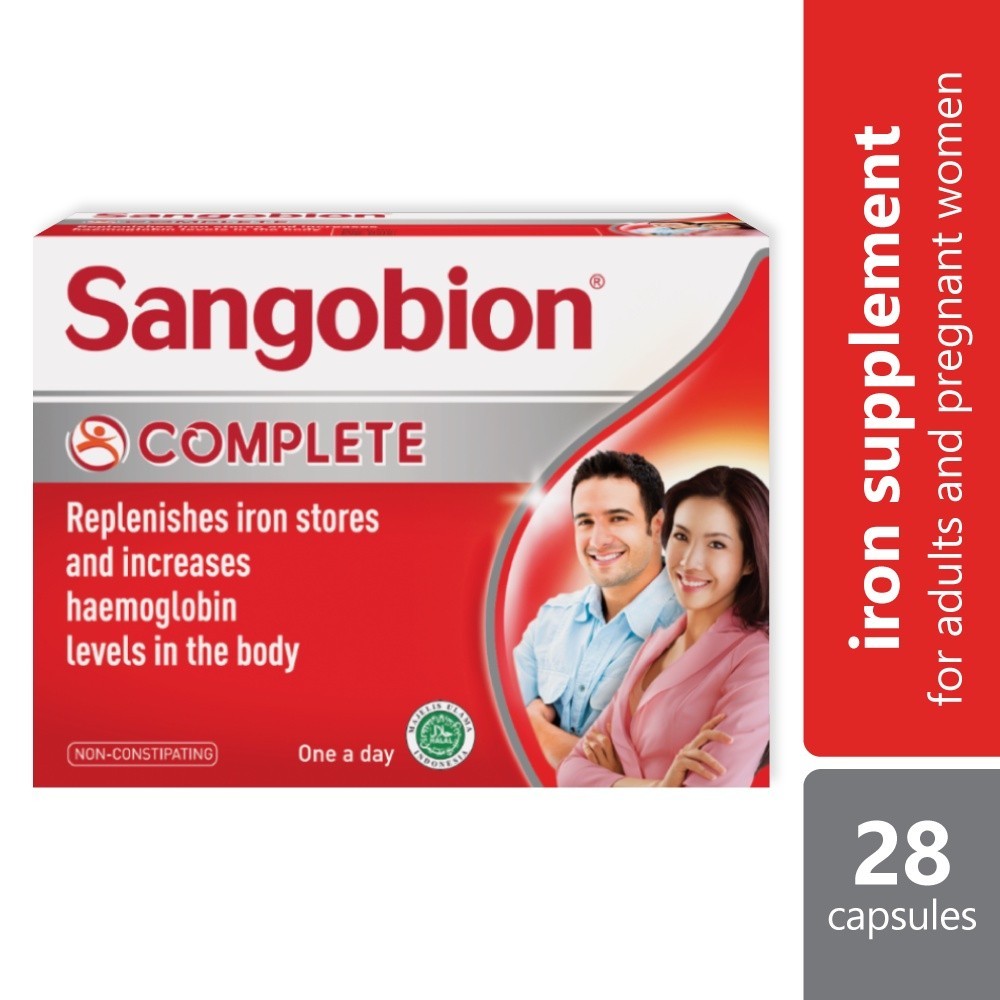 Sangobion Iron Supplement (28S) - with Sorbitol, Vitamin C, Folic acid ...