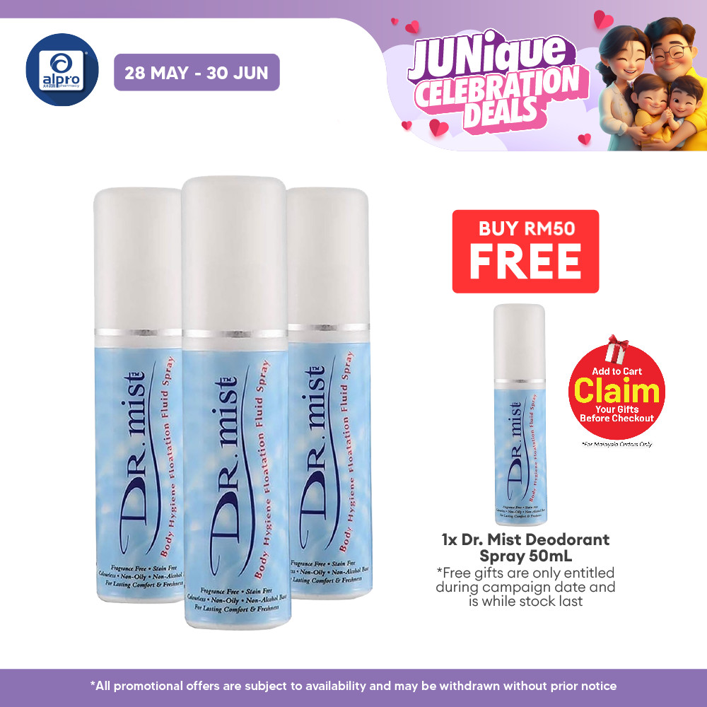 Dr. Mist Deodorant Spray Promo Pack 75ml x 3 | Shopee Malaysia