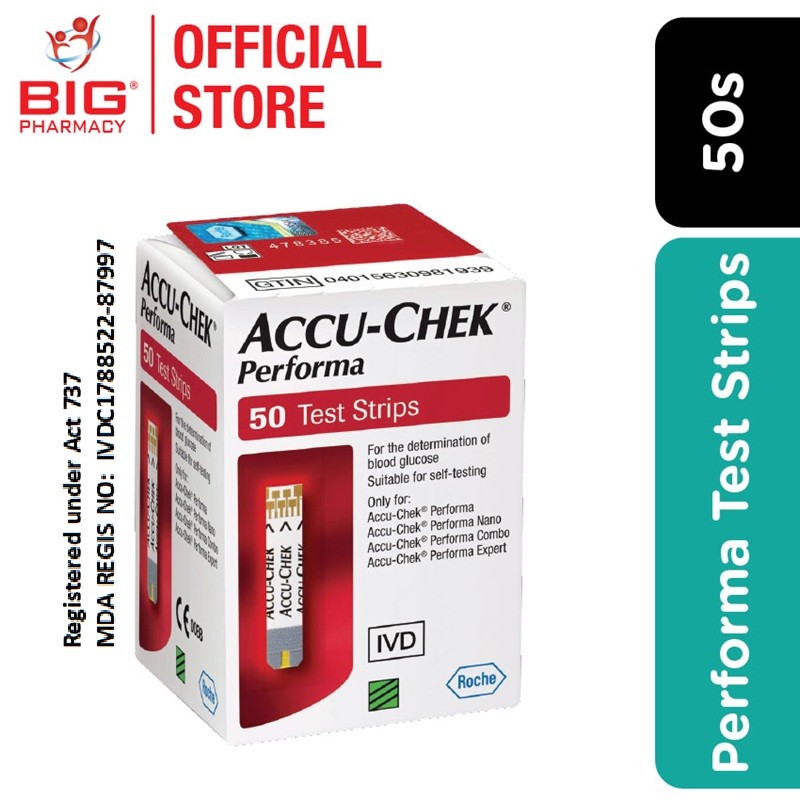 Accu-Chek Performa Test strips 50s | Shopee Malaysia