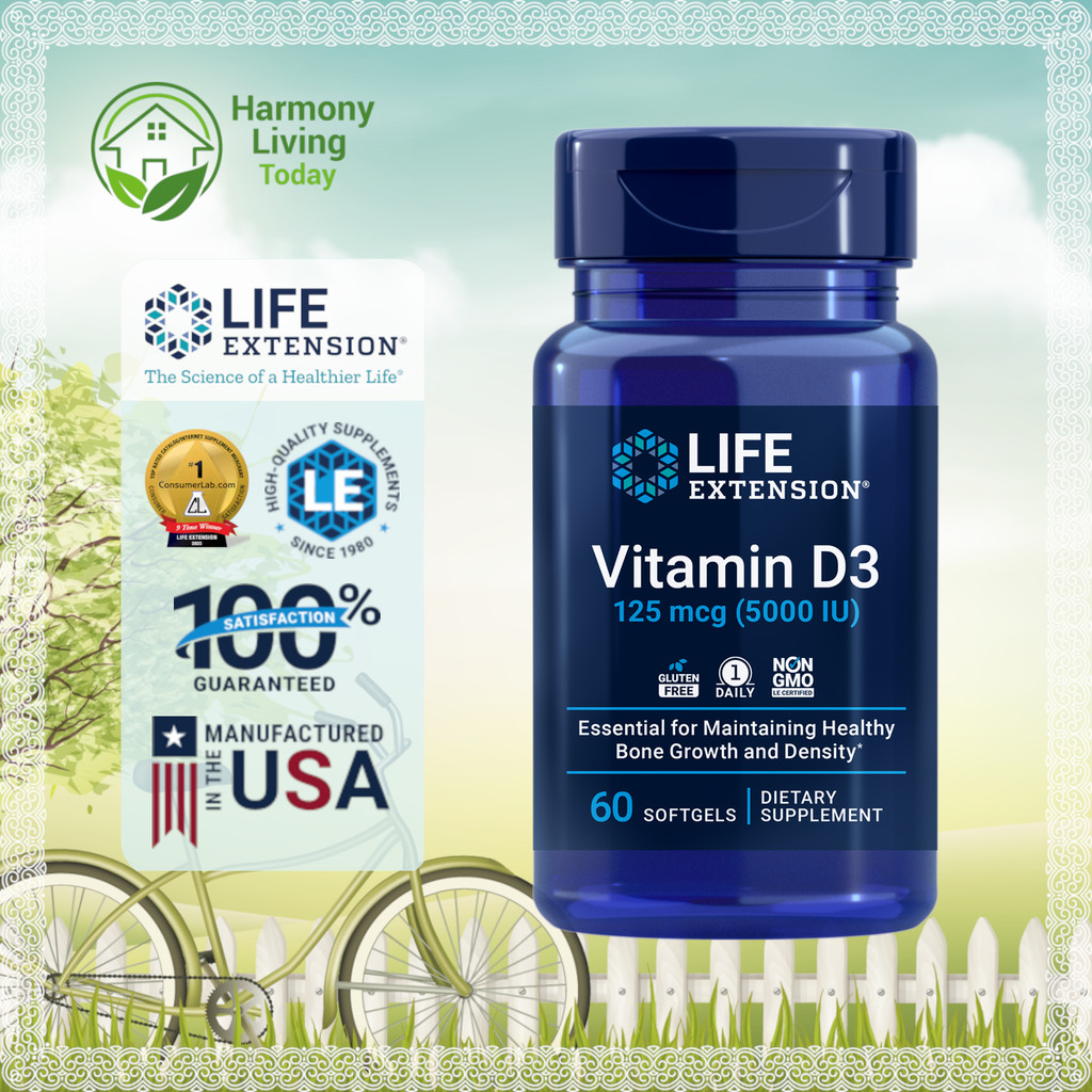 Vitamin D3 [Life Extension: Exp 01/27] | Shopee Malaysia