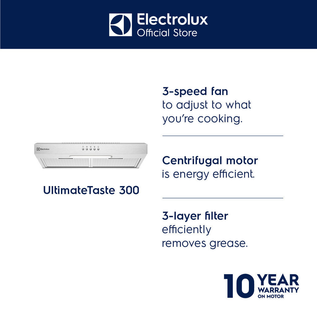 Electrolux UltimateTaste 300 Slimline Hood (60cm) ECF6214X | Shopee ...