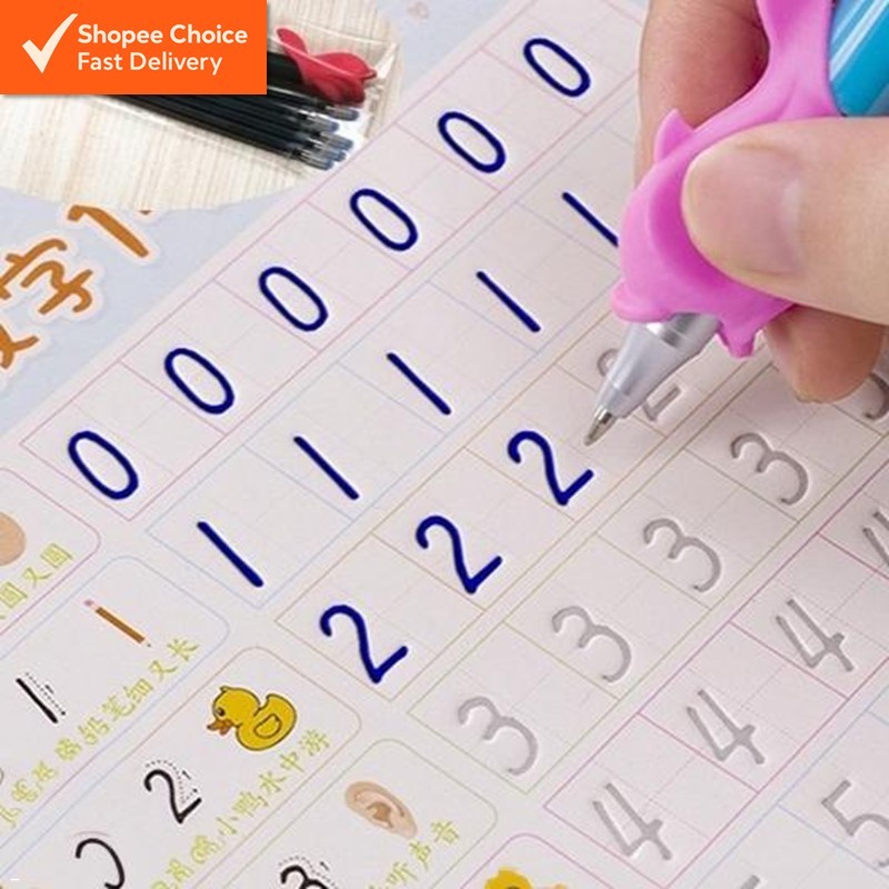 [Shopee Choice] Children Reusable Early Learning Writing Book Set ...