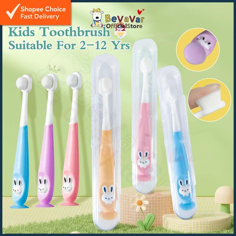 Kids Rabbit Toothbrush with Box – Soft Bristles, 2-12 Years Training ...