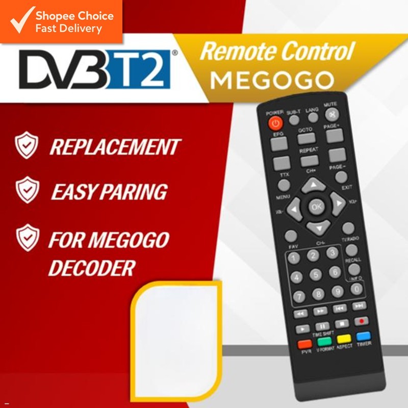 MYTV Megogo Remote Control DVB-T2 Digital Decoder Controller | Alat ...