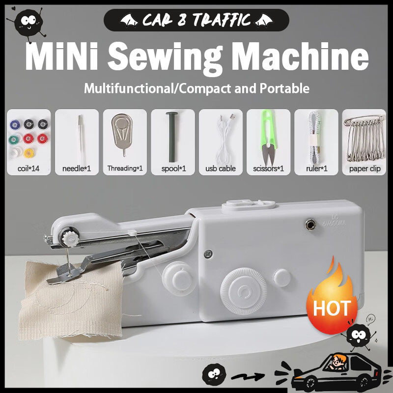 🔥MY🔥Portable Mini Handheld Sewing Machine Electric Cordless Sewing ...