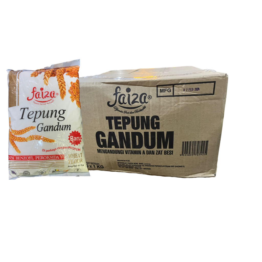 Faiza Tepung Gandum 1kg x 10 packets | Shopee Malaysia