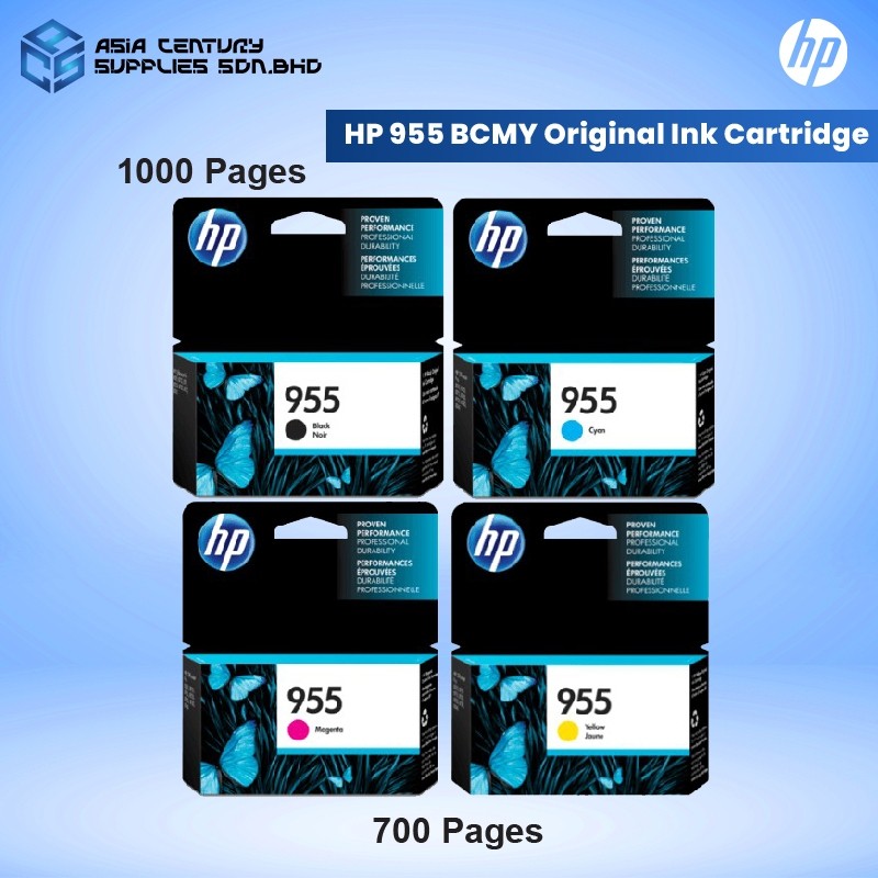 HP 955 / Original Ink Cartridge ( Black, Cyan, Magenta, Yellow ) HP ...