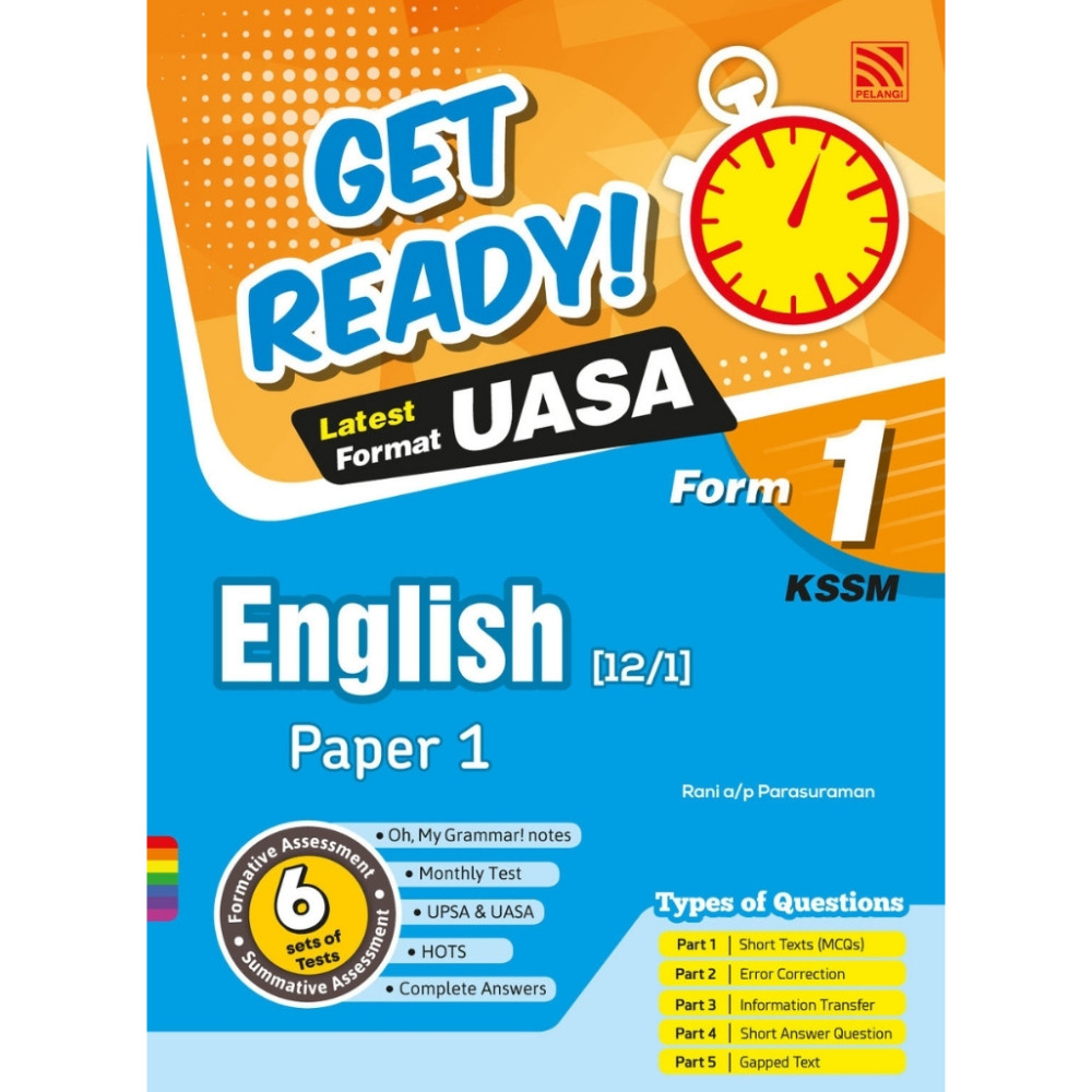 Pelangi: Get Ready: Bahasa Inggeris + English: Kertas + Paper 1 ...