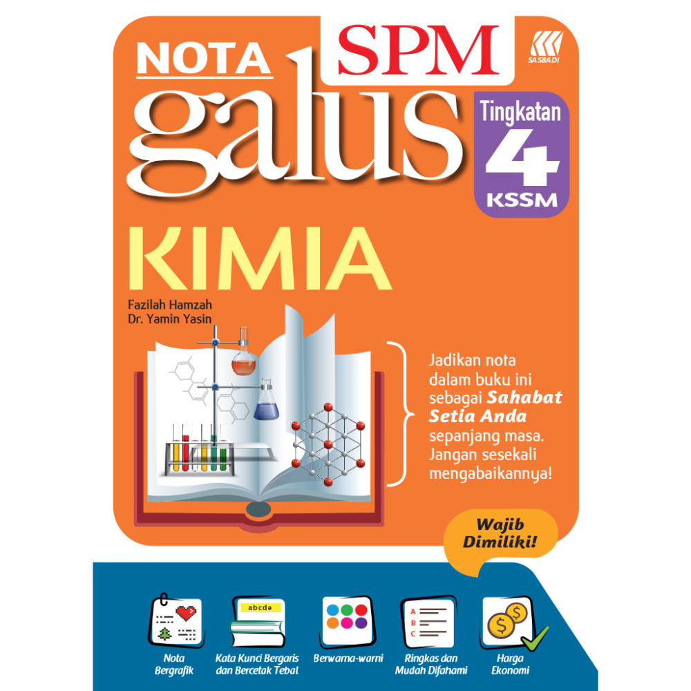 Sasbadi: Nota Galus: Kimia + Chemistry: Tingkatan + Form 4: NG24SKM4 ...
