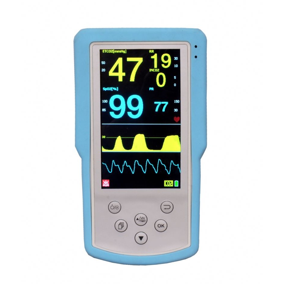 Medical Portable Handheld Multi Parameters ETCO2 and SPO2 Monitor with ...